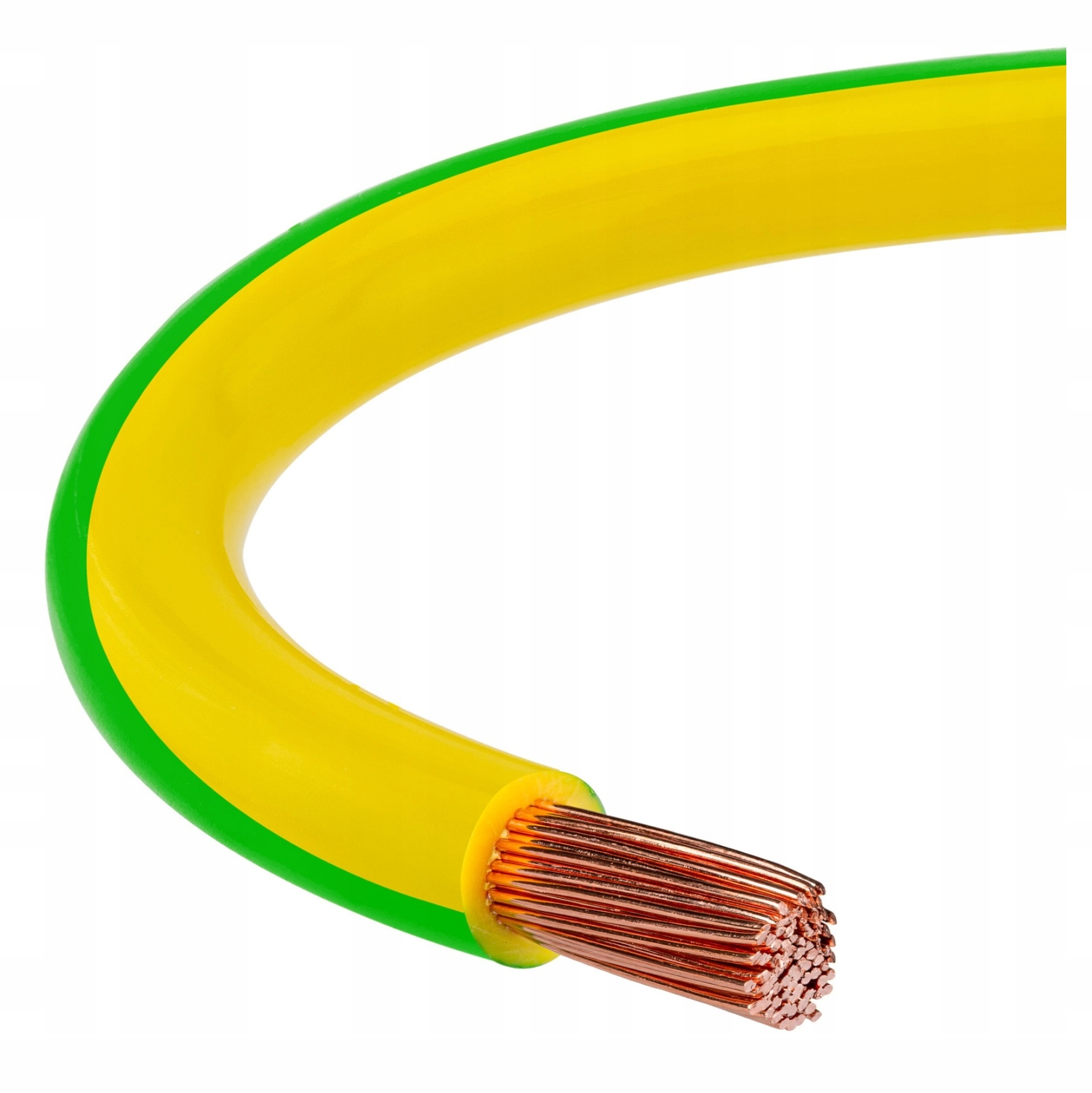 Lankový kábel LGY H07V-K 16 mm2 uzemňovací kábel žlto-zelený za 2.54EUR ...