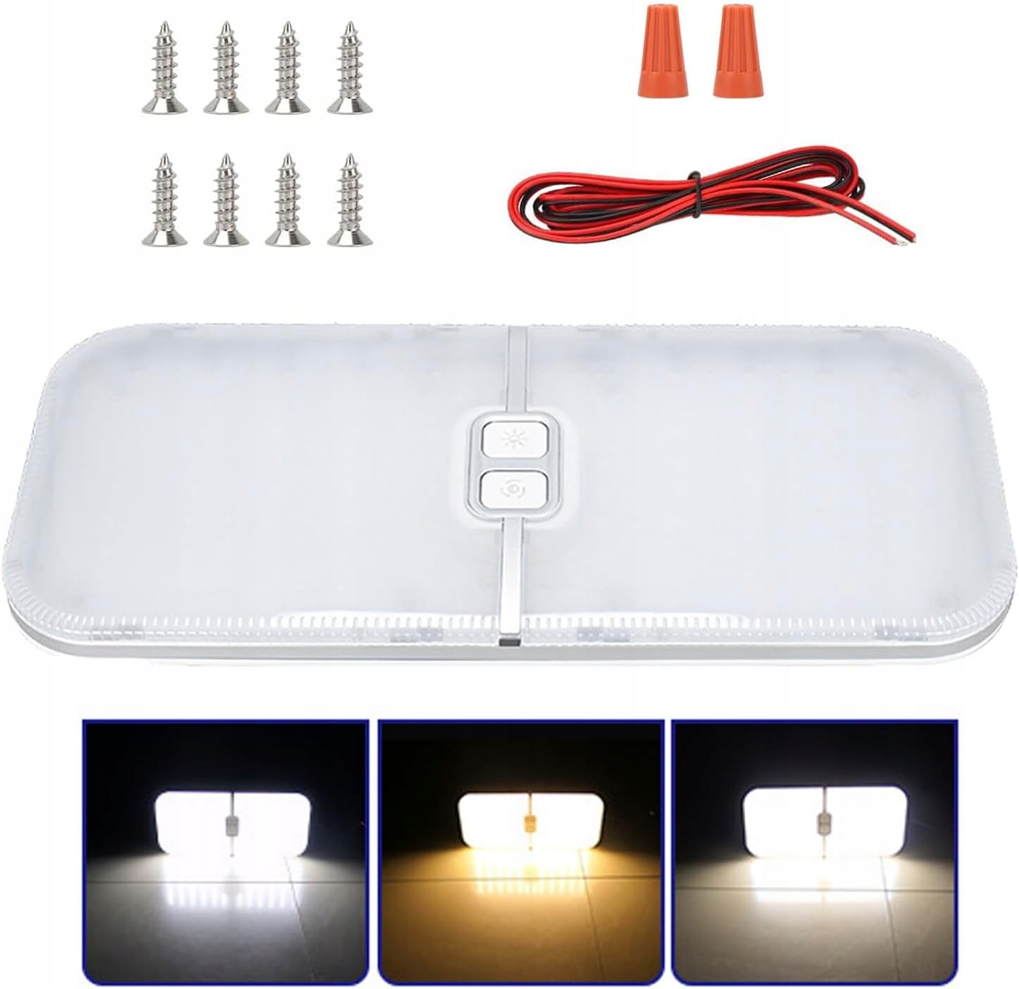 LAMPA SUFITOWA LED 12V LAMPKA OŚWIETLENIE DO RV KAMPERÓW PRZYCZEPY ... LAMPA SUFITOWA LED 12V LAMPKA OŚWIETLENIE DO RV KAMPERÓW PRZYCZEPY ...