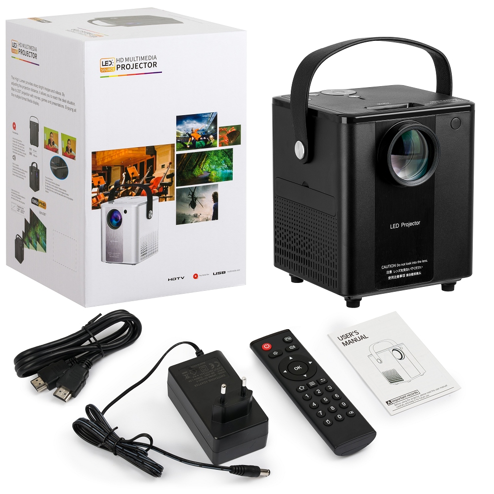 PRZENOŚNY RZUTNIK PROJEKTOR WiFi LED FULL HD USB - Sklep, Opinie, Cena ...