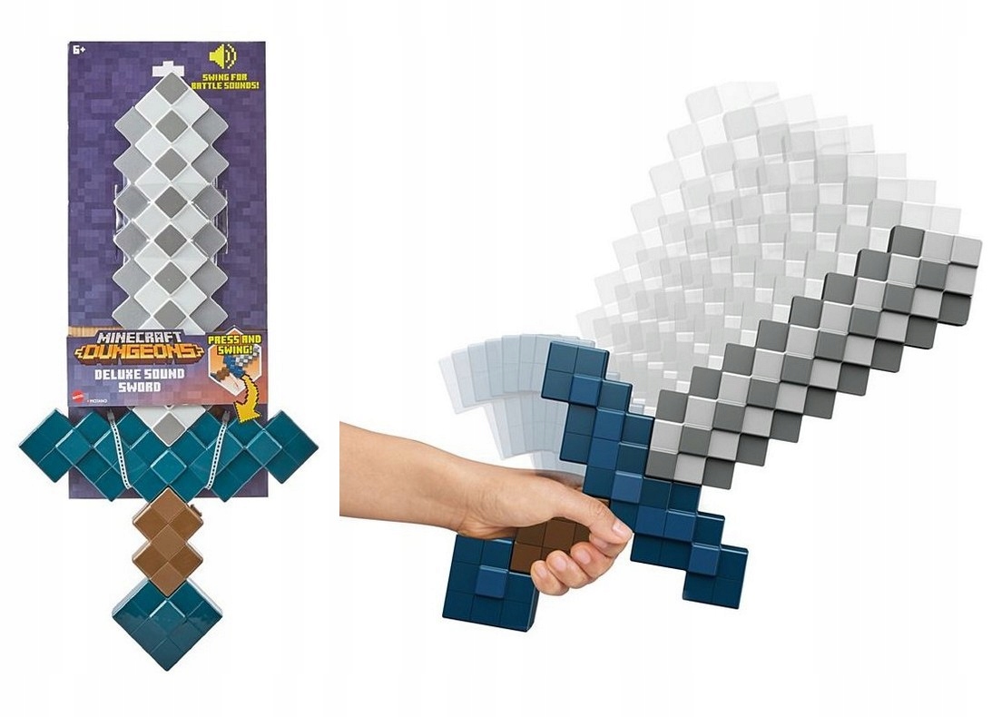 MATTEL MINECRAFT DUNGEONS SWORD З ОРИГІНАЛОМ ЗВУКУ - Vroda