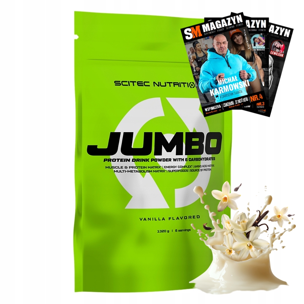SCITEC JUMBO 1320g MASA MIĘŚNIOWA WYDOLNOŚĆ BUDOWA REGENERACJA SIŁA - 5999100034501 ...