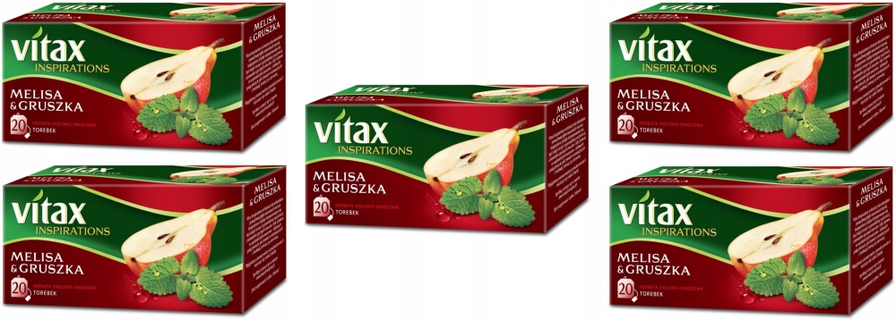 Herbata Vitax melisa i gruszka 100szt x 2g torebki 12508716212 - Allegro.pl