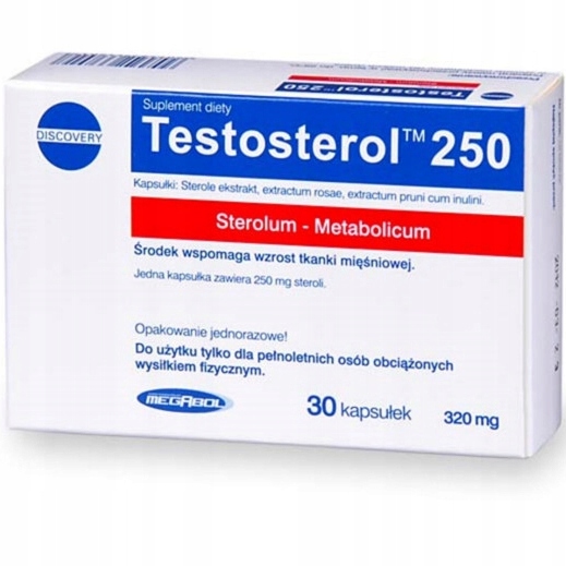 Megabol Testosterol 250 30caps BOOSTER TESTOSTERON (5907582338017 ...