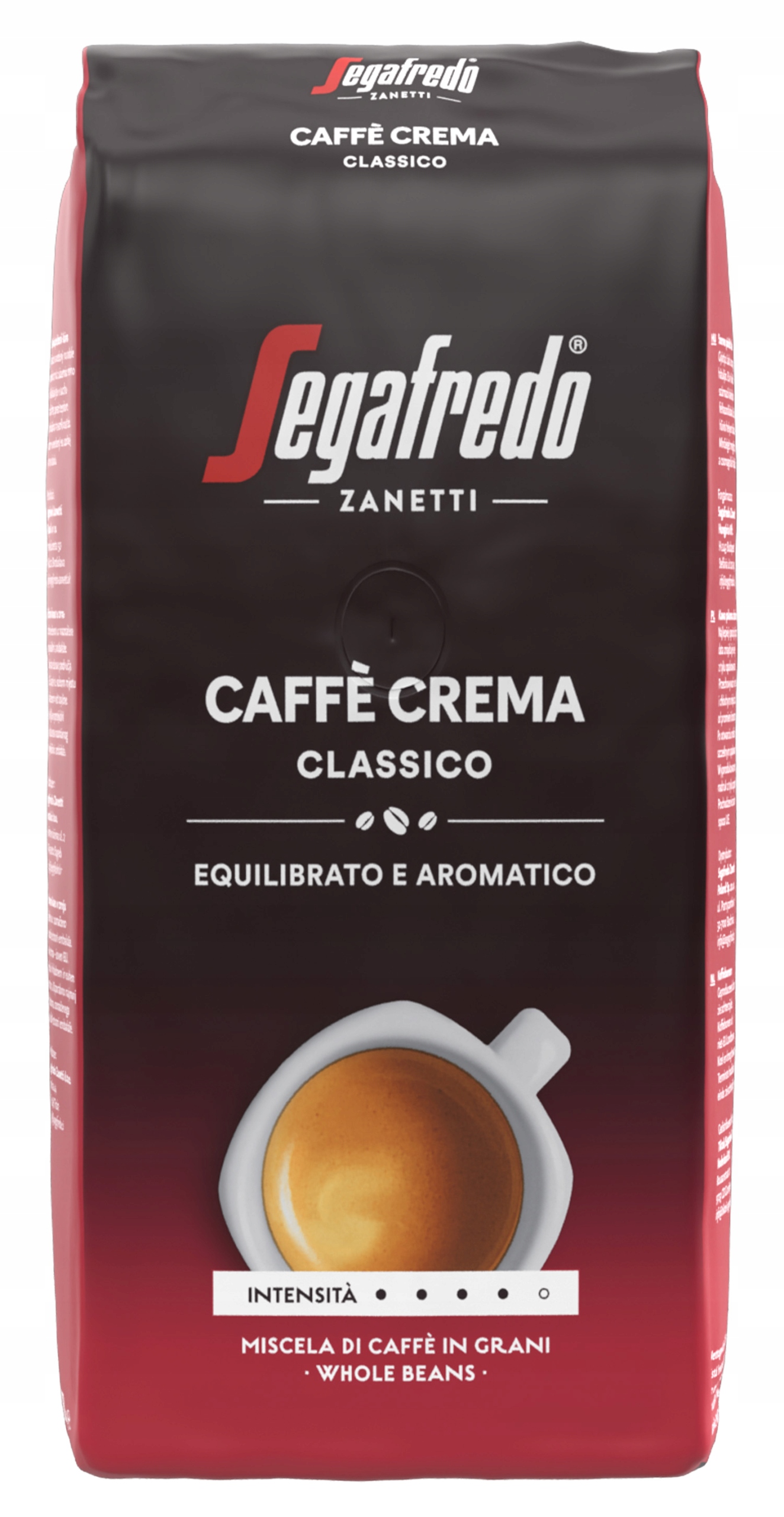 Segafredo Caffè Crema Classico míchaná zrnková Káva 1000 g ...