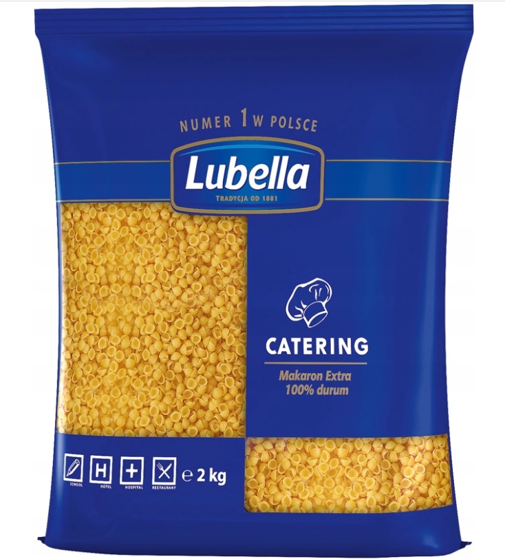 Lubella Catering Makaron Muszelki małe 2kg (5900049010860) • Cena ...