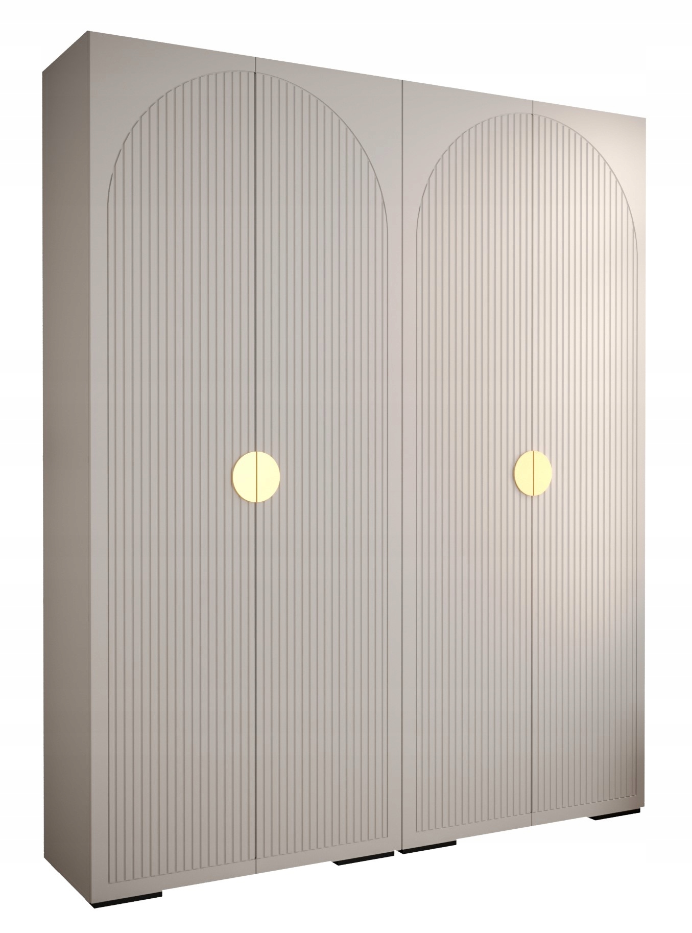 Szafa Abiks Meble MANHATTAN RYFEL 200 x 236,7 x 47 cm czarny z ...