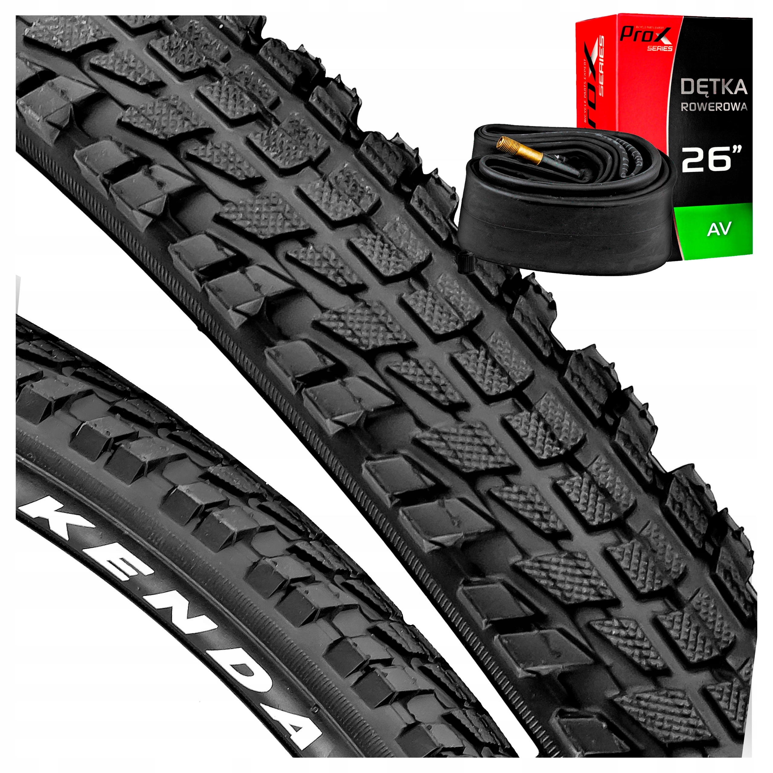 OPONA ROWEROWA KENDA K892 26x1,95 / 50-559 UNIWERSALNA KOSTKA + DĘTKA ...