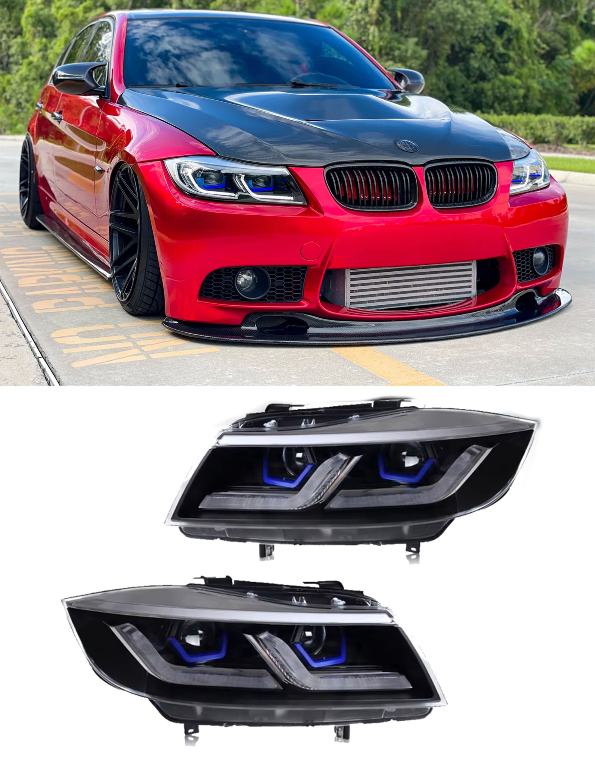 BMW E90 LED Reflektory (2005-2012) – G Series Styl XENON w LED S6-20001 ...