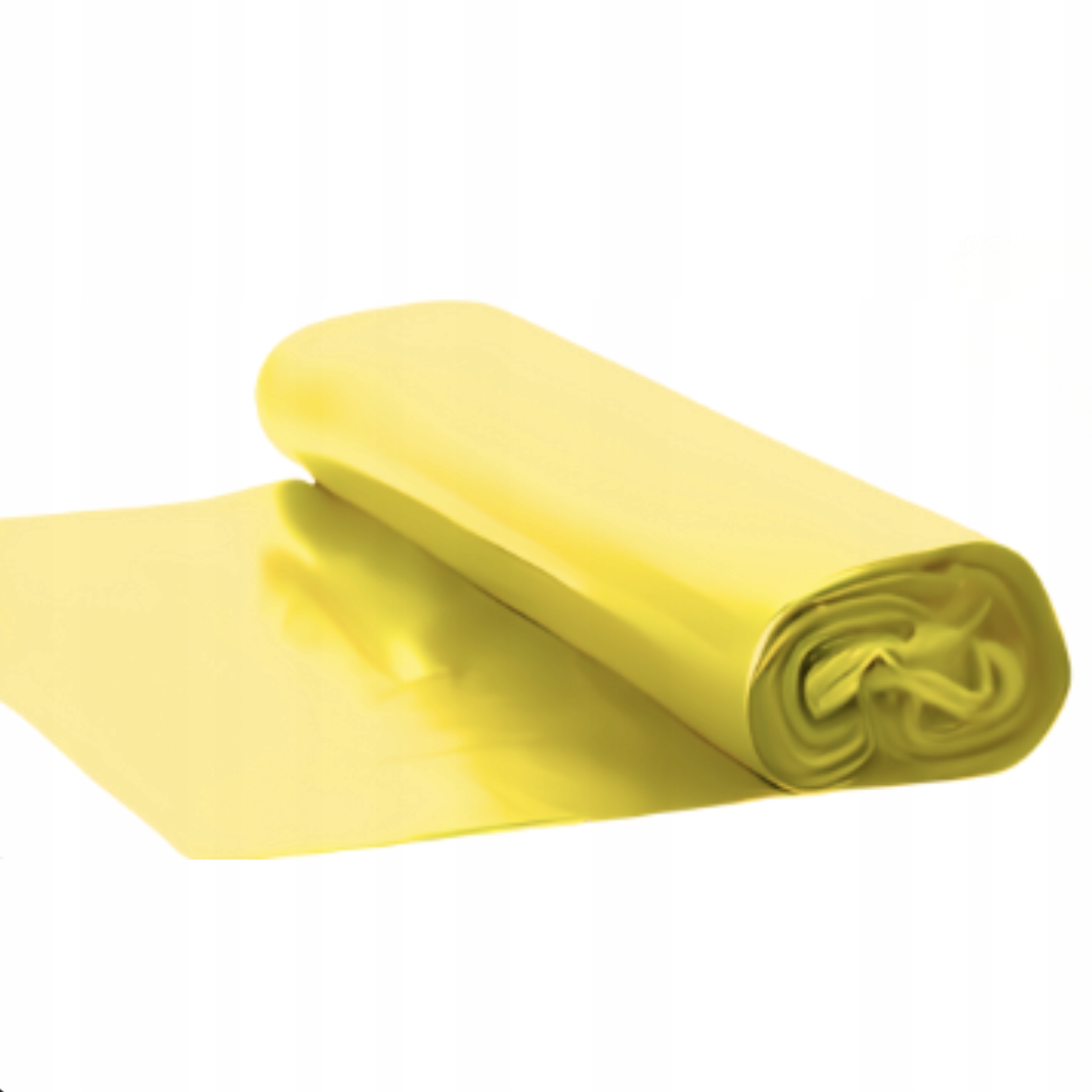 Worki na śmieci odpady plastik metal 60L 50szt żółte LDPE 18my Mocne ...