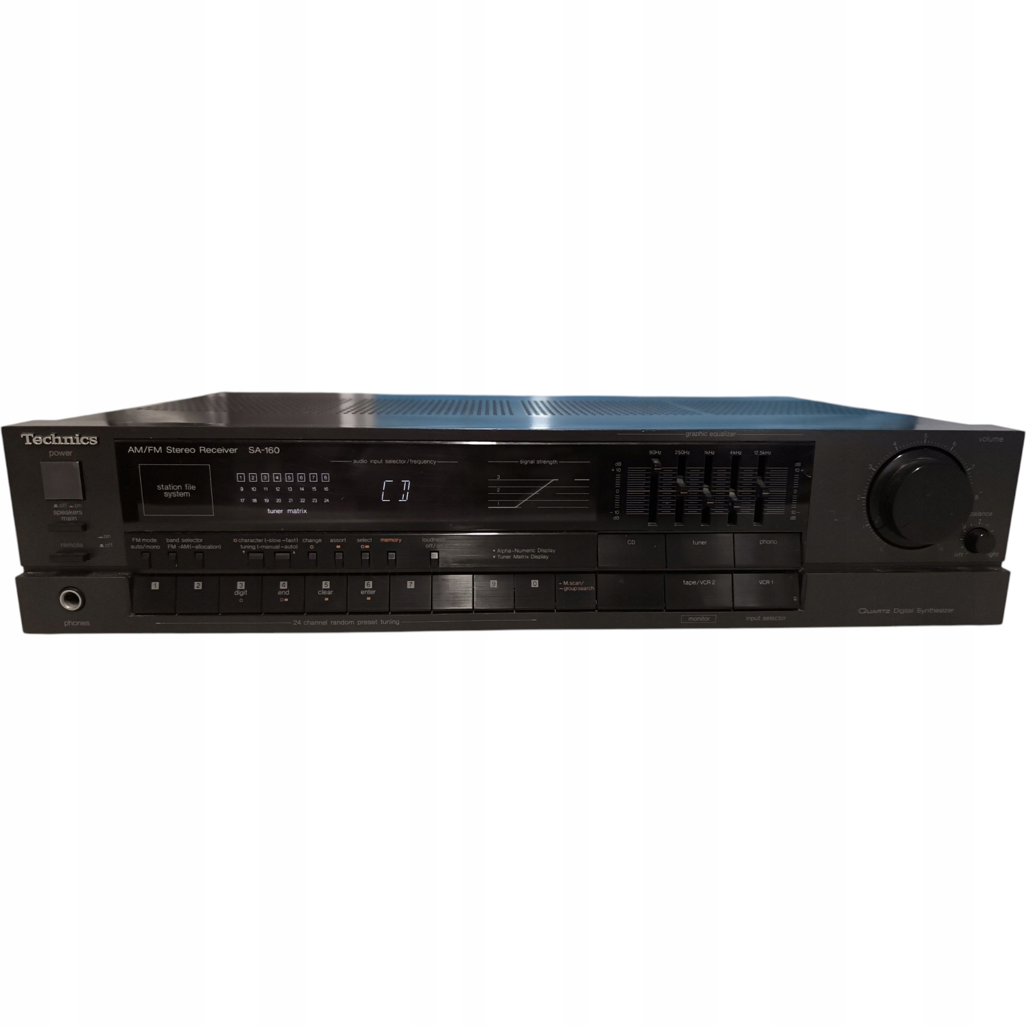 Amplituner Technics SA-160 AM FM Stereo Receiver 250W NIESPRAWNY ...