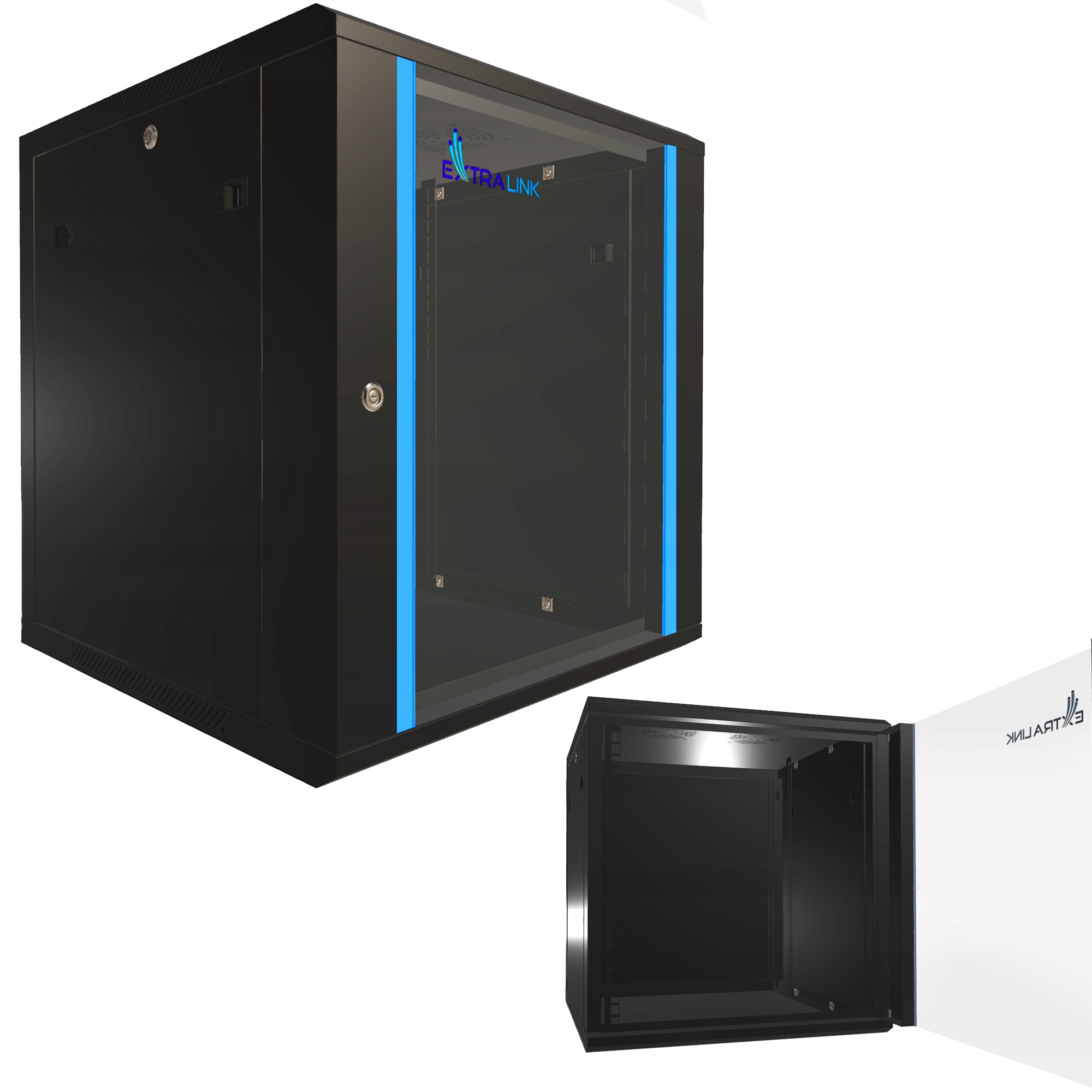 Szafa rack 19 12U 600x600 WISZĄCA CZARNA - Sklep, Opinie, Cena w Allegro.pl