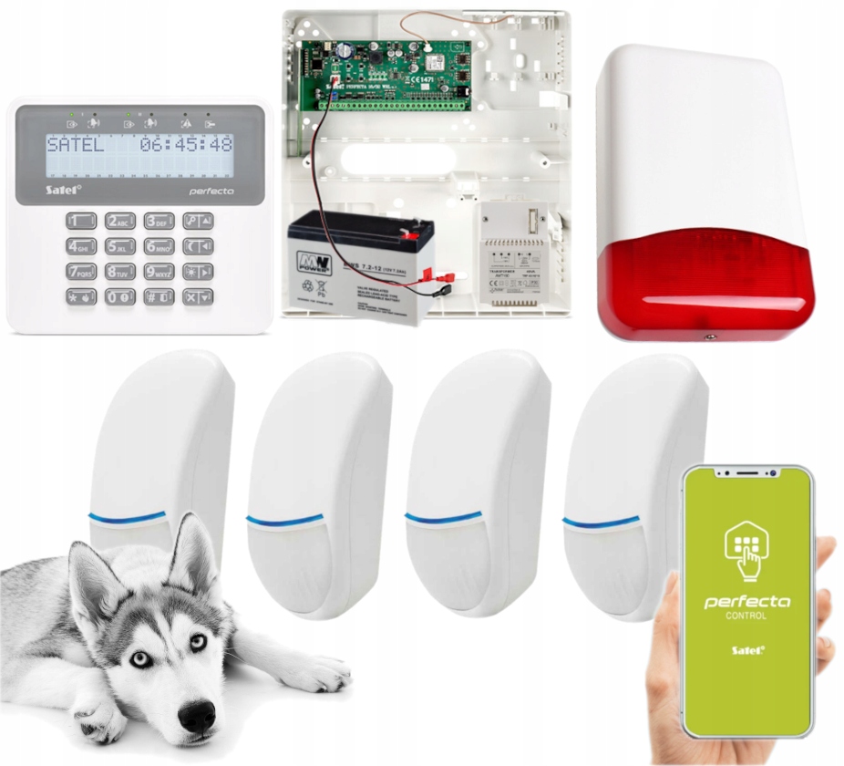 ZESTAW ALARMOWY SATEL PERFECTA 16-WRL 4 BINGO GSM (59056684102963 ...
