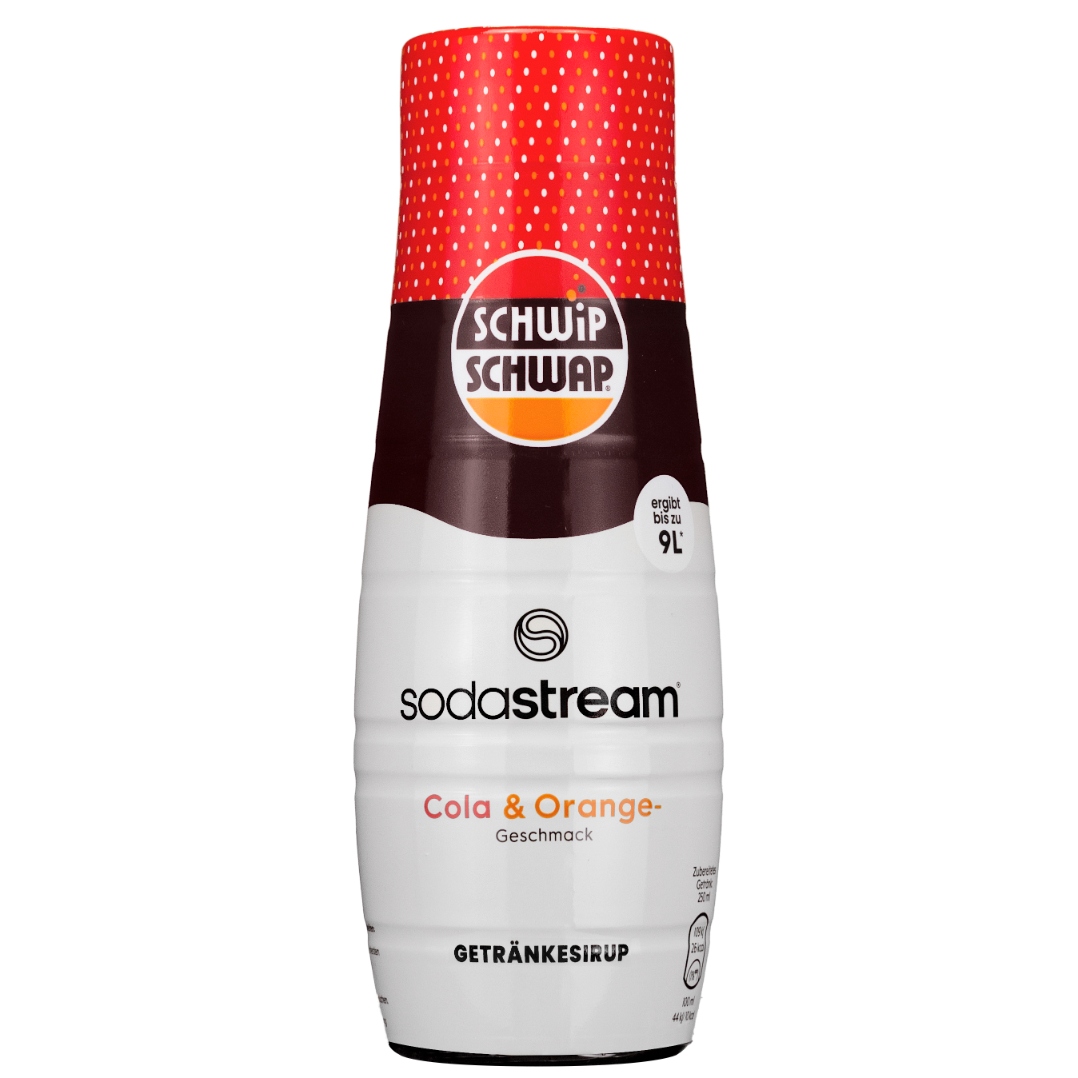 Sirup Koncentrát pro výrobník sody SodaStream Schwip Schwap Cola Orange 440 ml, (8719128117331 ...