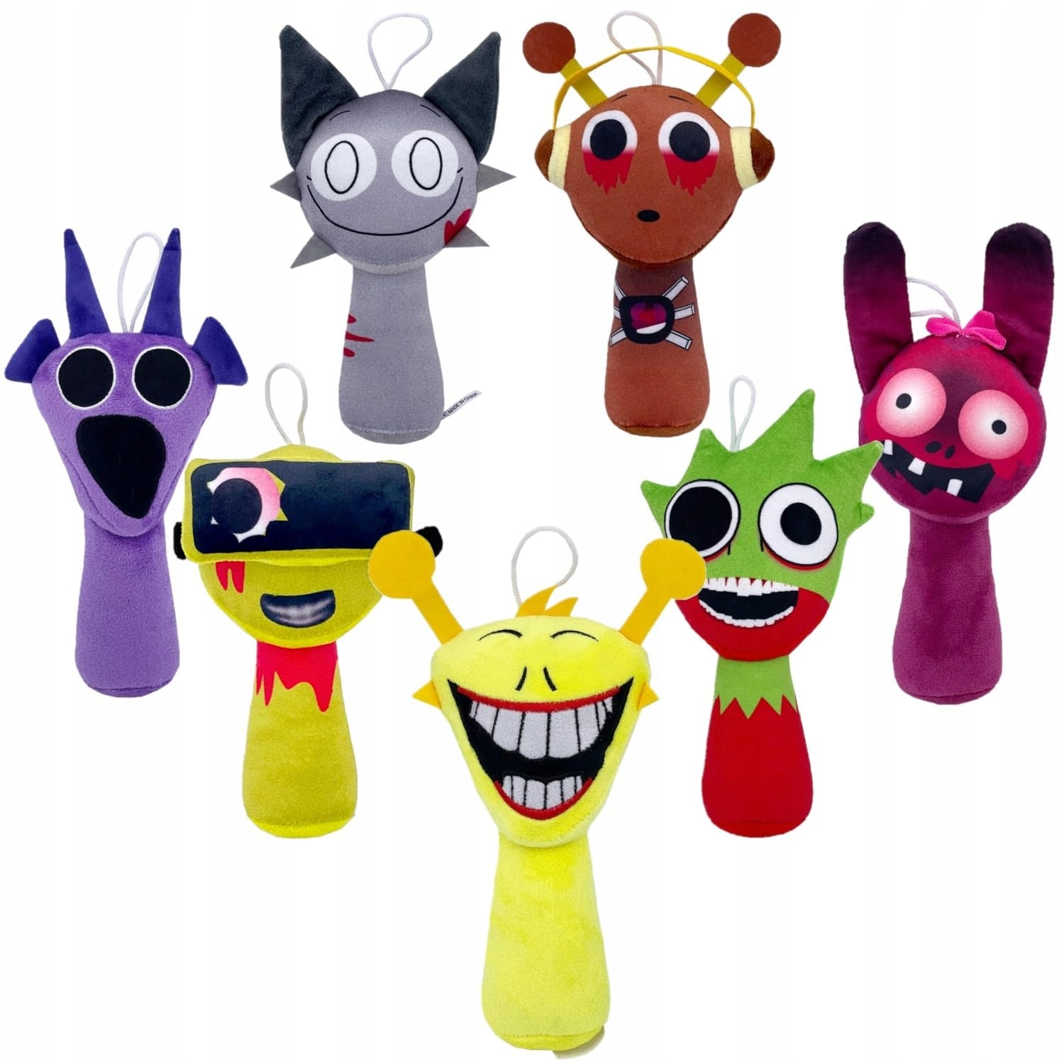 fonaxere 2024 Plyšové hračky Sprunki, Sprunky Wenda Oren & Simon Gra za ...