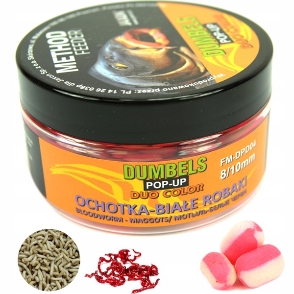 DUMBELS duo color METOD jaxon Ochotka Biele Červy za 4.90EUR - Allegro