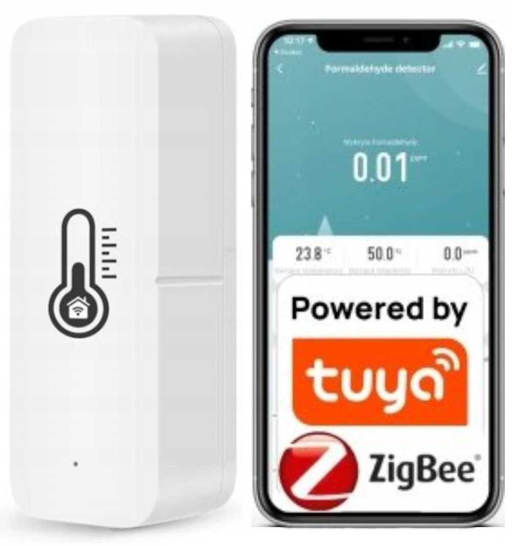 Czujnik Temperatury Wilgotności INTELIGENTNY Dom Smart Life TUYA ZIGBEE 3.0 (5904496826647 ...