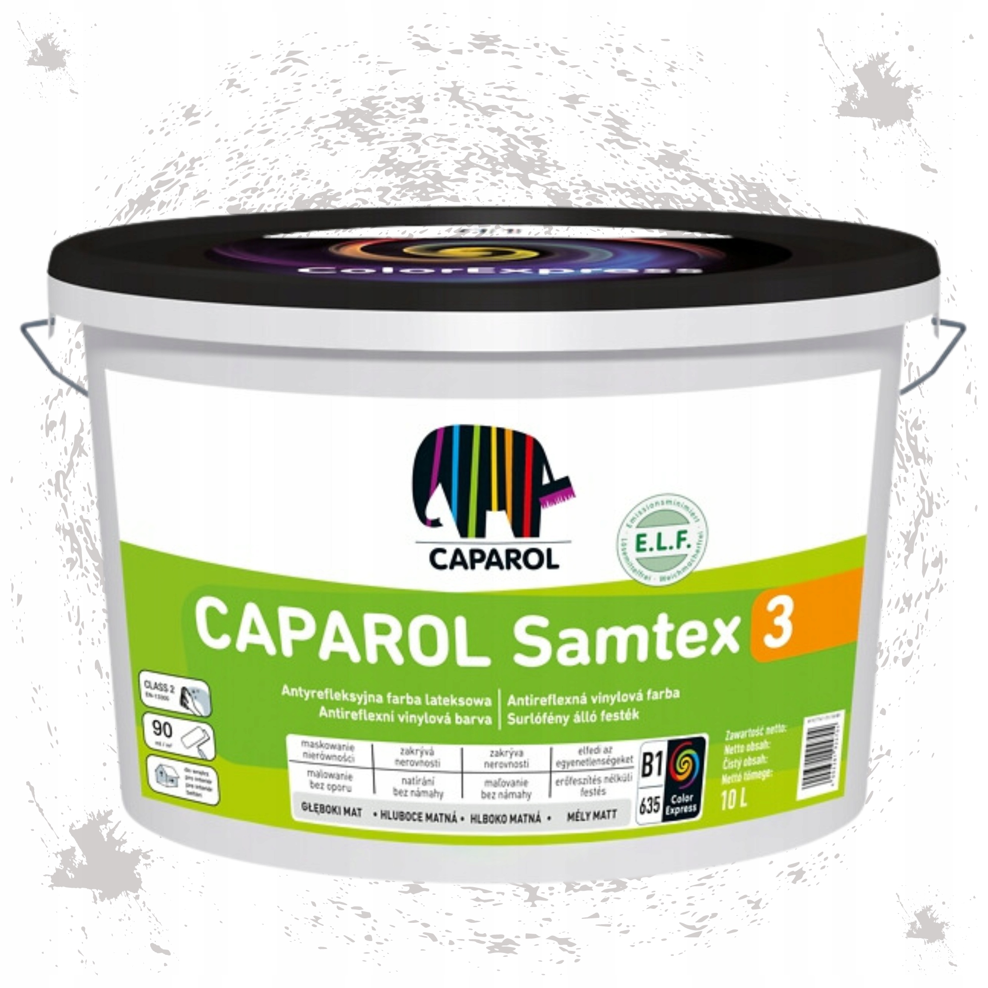 Farba lateksowa ścienna Caparol 15 l Biały mat (5907591933388) • Cena ...