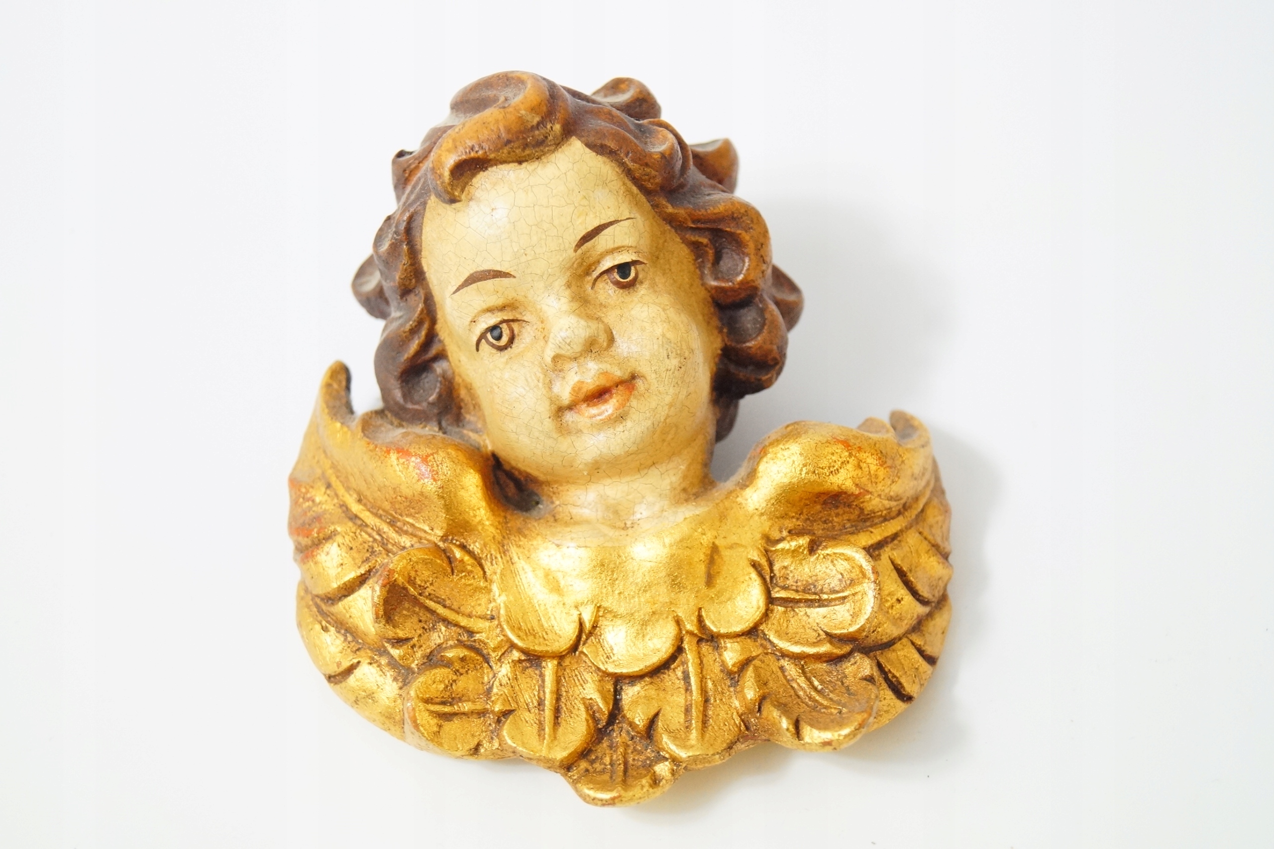 Putto rzeźba drewniana w polichromii • Cena, Opinie • Rzeźba ...