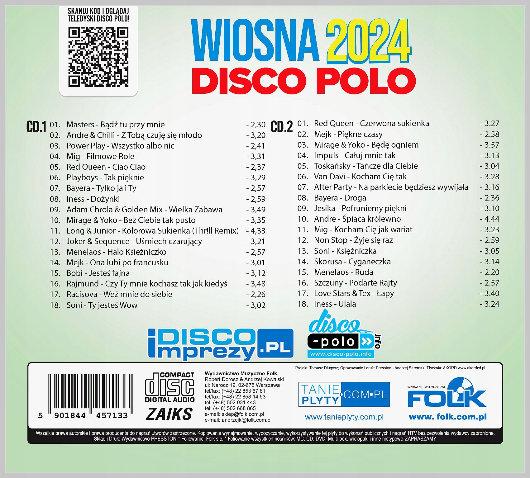 WIOSNA 2024 DISCO POLO 2CD 15323063869 - Sklepy, Opinie, Ceny w Allegro
