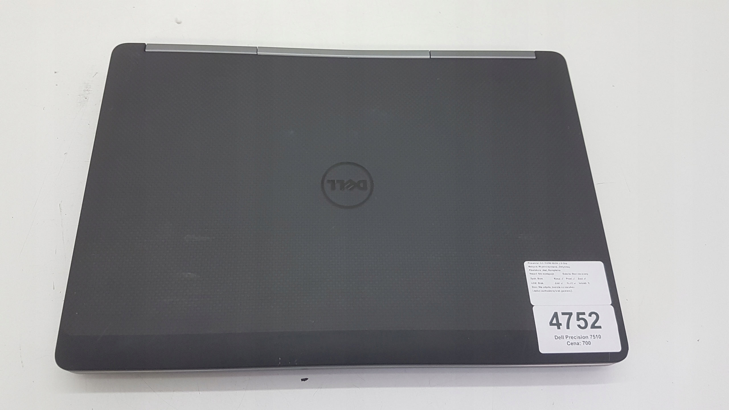 Laptop Dell Precision 7510 (4752) - Sklep, Opinie, Cena w Allegro