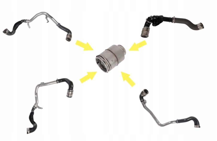 ZN002803 REZONATOR GRUSZKA ZŁĄCZKA RURY PRZEWODU TURBO RENAULT MASTER ...