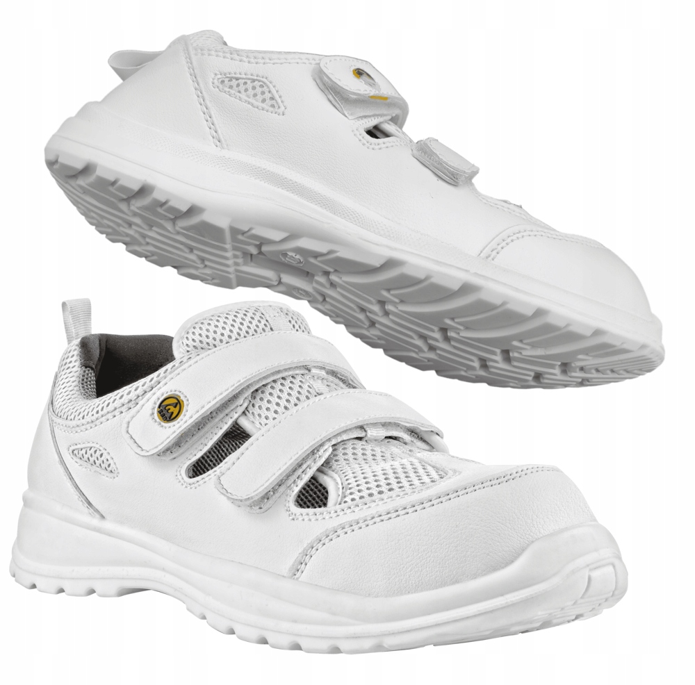 BUTY ROBOCZE OCHRONNE LEKKIE SANDAŁY BIAŁE PODNOSEK VM MONTREAL S1 ESD 39 (2105-S1ESD VM ...