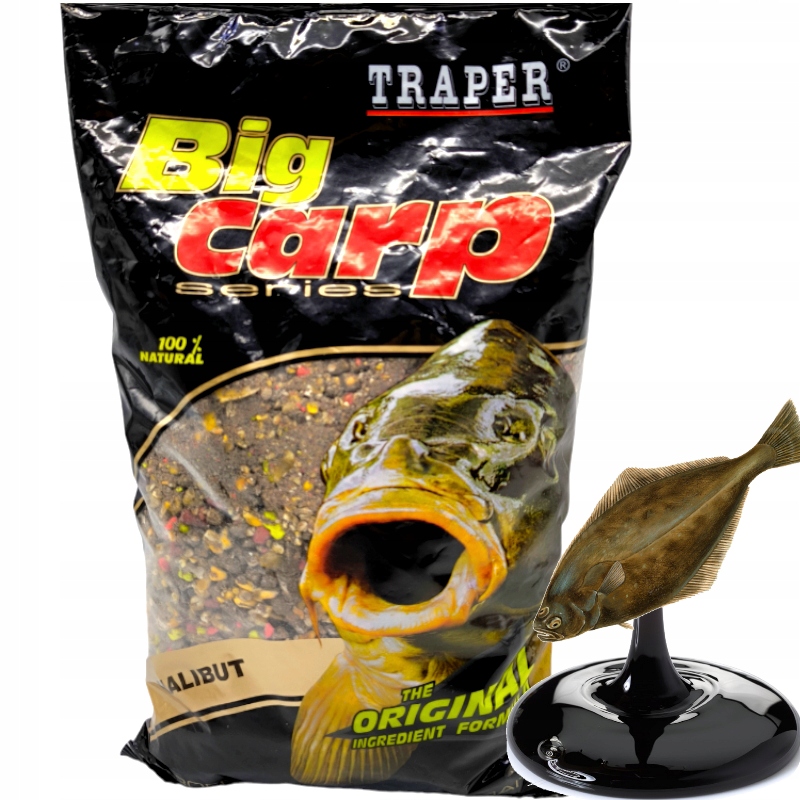Zanęta Gruboziarnista Traper BIG CARP Halibut 1kg Na Karpia Amura ŚWIEŻA - 5906489466298 ...