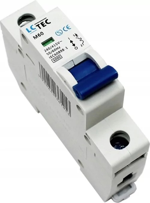 C 3A 1FAZ WYŁĄCZNIK NADPRĄDOWY BEZPIECZNIK C3 LC (5902838491423) • Cena ...