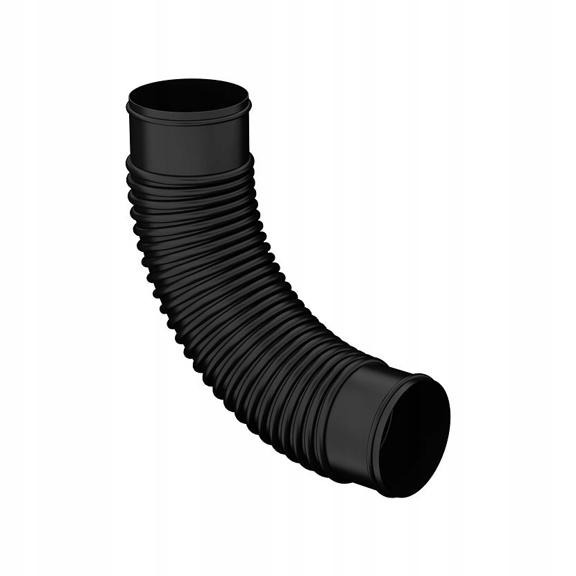 Kolano elastyczne Galeco 110 mm czarne przyłącze elastyczne do rynny ...