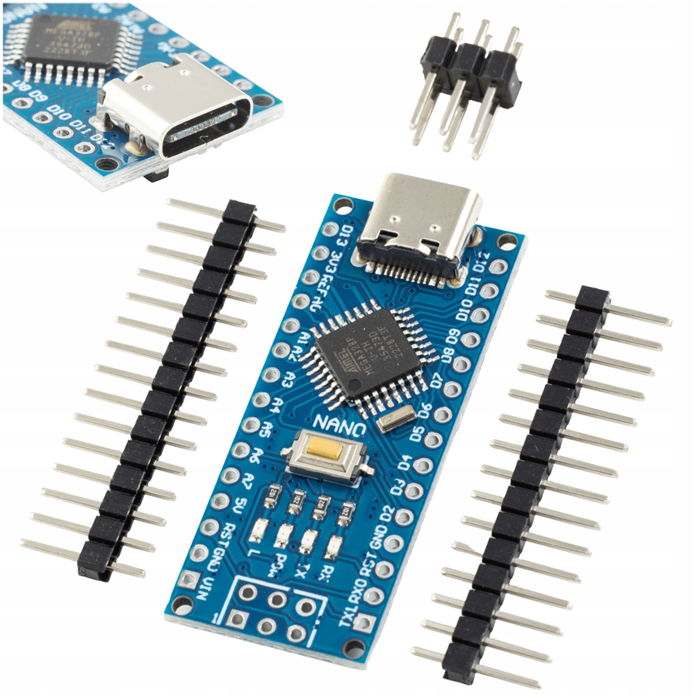 Nano V3.0 USB-C Zgodny Z Arduino Niezawodna Nielutowana Płytka ... Nano V3.0 USB-C Zgodny Z Arduino Niezawodna Nielutowana Płytka ...