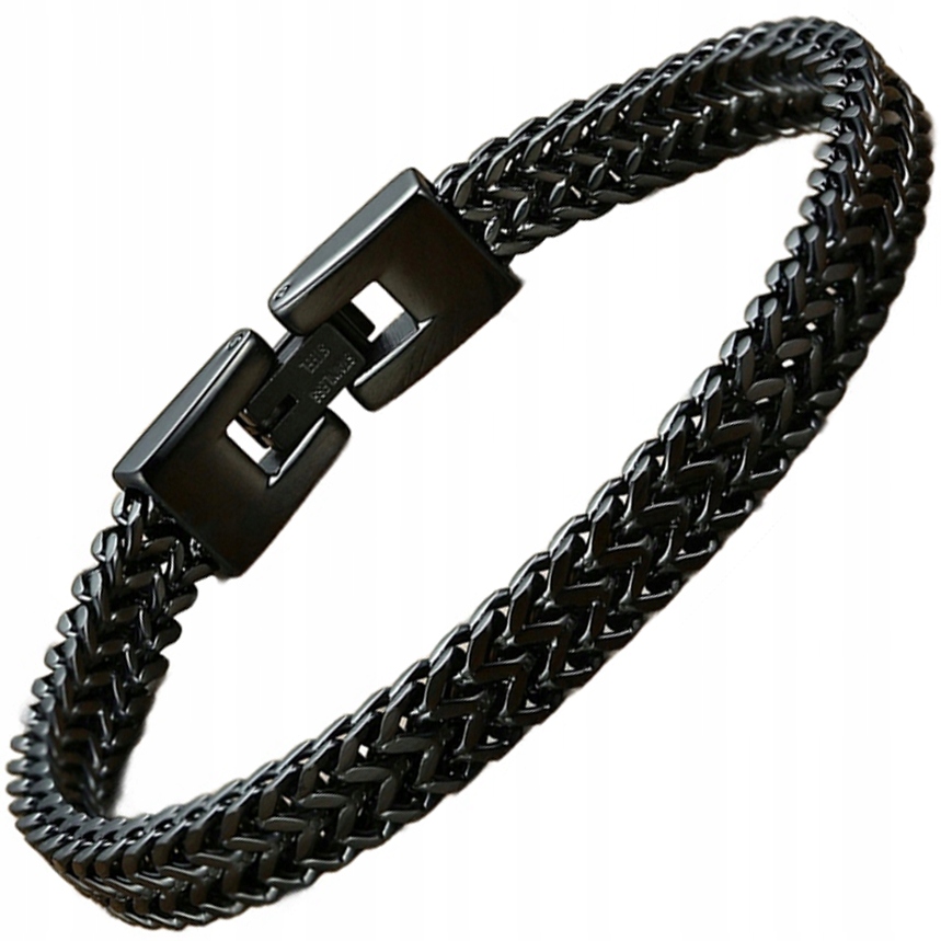 PÁNSKY NÁRAMOK NA RUKU UŠĽACHTILÁ CHIRURGICKÁ OCEĽ ORIGINÁL ČIERNA 21 ...