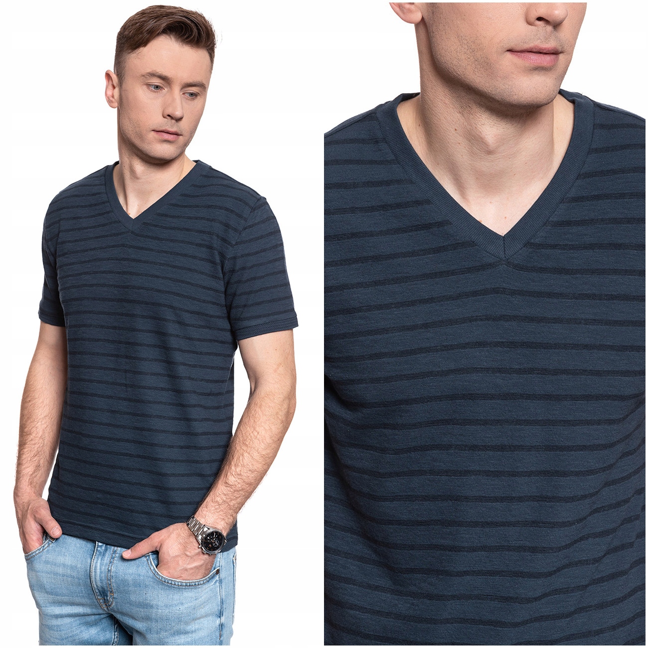 MUSTANG ALEX V MĘSKA KOSZULKA T-SHIRT M (4062839301525) • Cena, Opinie ...