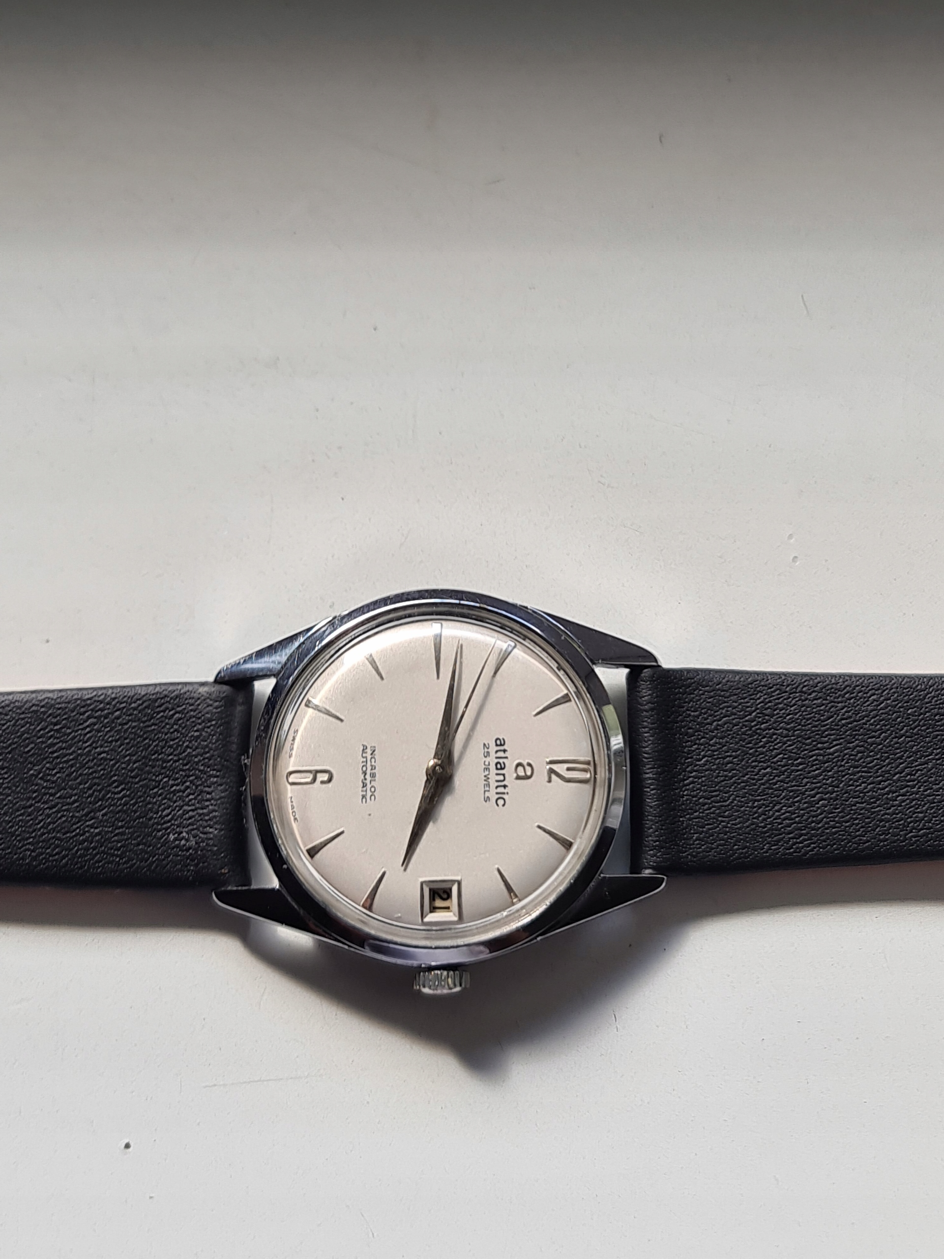 ATLANTIC AUTOMATIC INCABLOC 25JEWELS • Cena, Opinie • Naręczne 17358827365 • Allegro