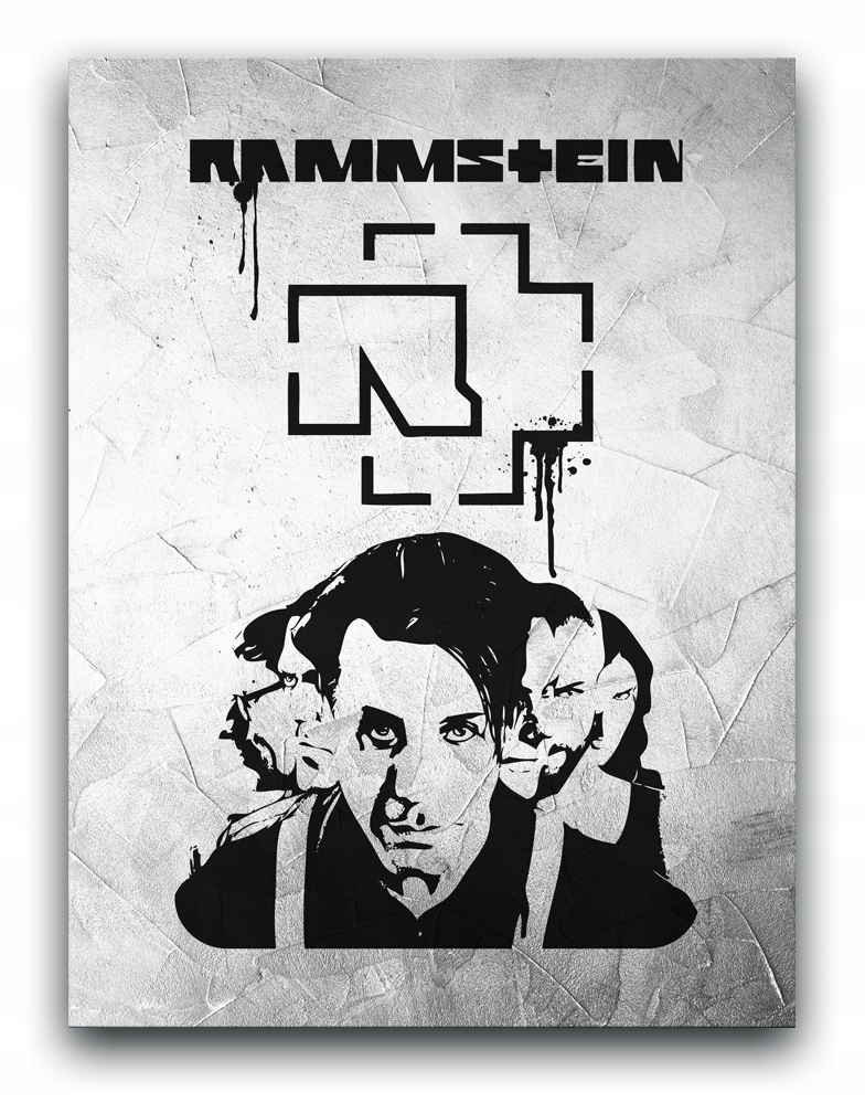 RAMMSTEIN - OBRAZ 60x40cm plakat canvas 13416471542 - Sklepy, Opinie ...