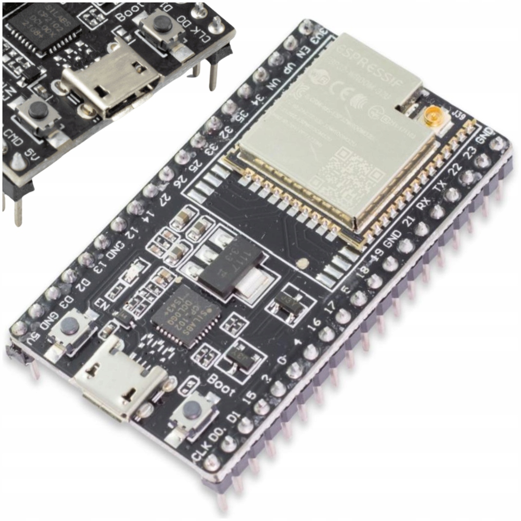 ESP32 ESP-WROOM-32U WiFi Bluetooth NodeMCU DevKitC płytka IoT U.FL ...
