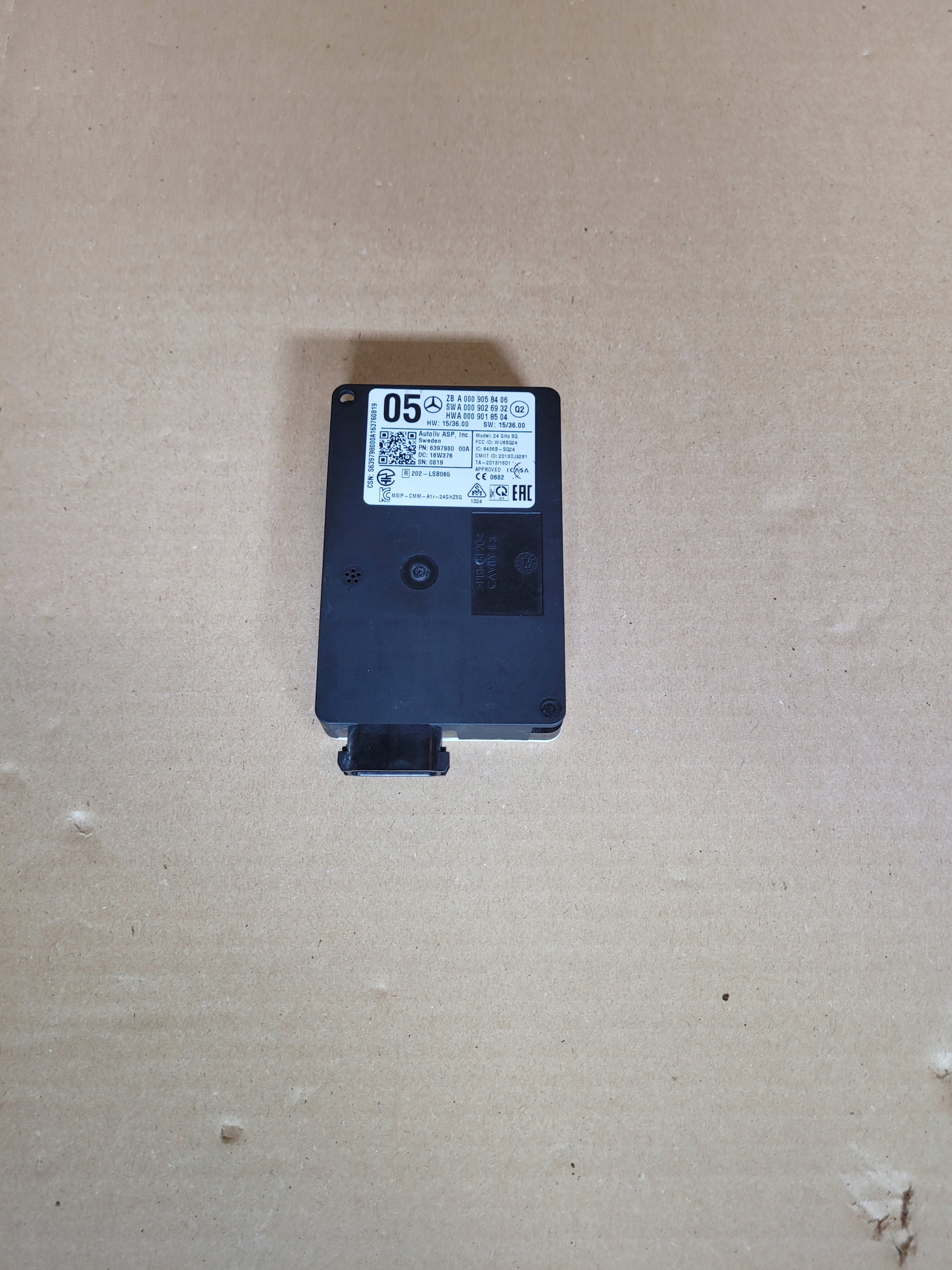 MERCEDES A0009058406 RADAR SENSOR CZUJNIK DISTRONIC za 2000.00PLN z ...