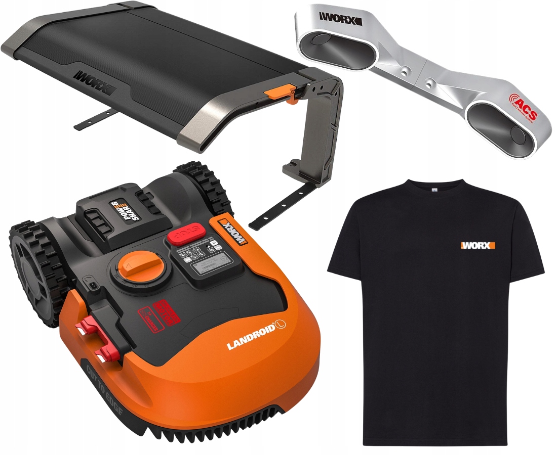 ROBOT KOSZĄCY WORX LANDROID WR155E L2000 do 2000 m2 + GARAŻ + MODUŁ ...