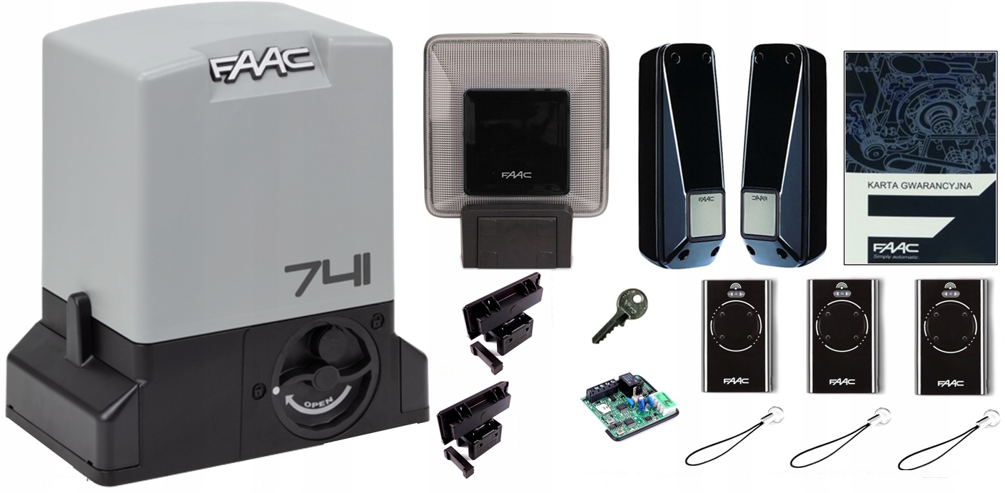 Napęd do bramy przesuwnej FAAC 741 - DO 900 KG (8055195027211) • Cena, Opinie • Napędy ...