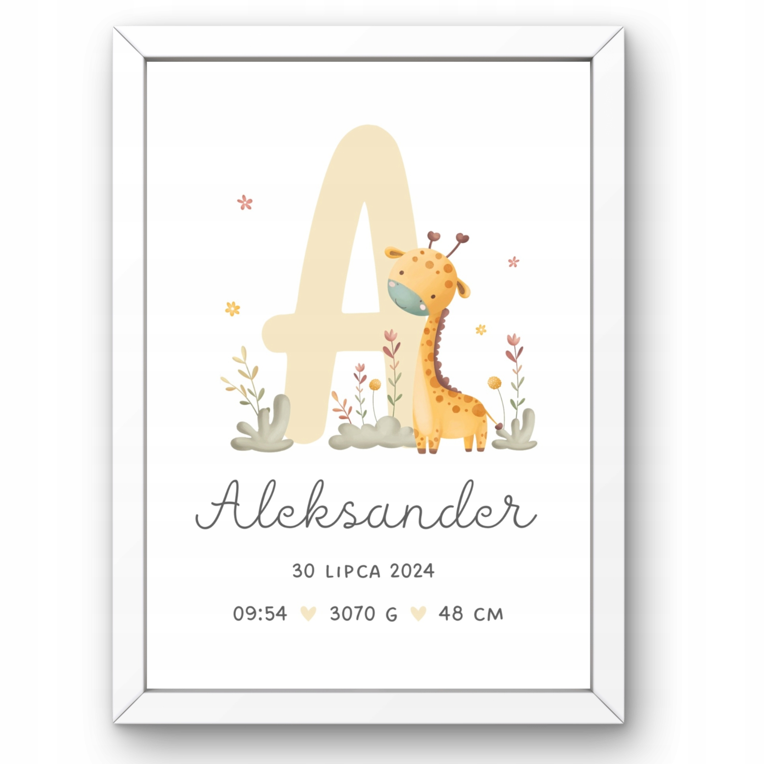 METRYCZKA PLAKAT W RAMCE DLA CHŁOPCA DEKORACJE OBRAZKI DO POKOJU DZIECKA A4 • Cena, Opinie ...