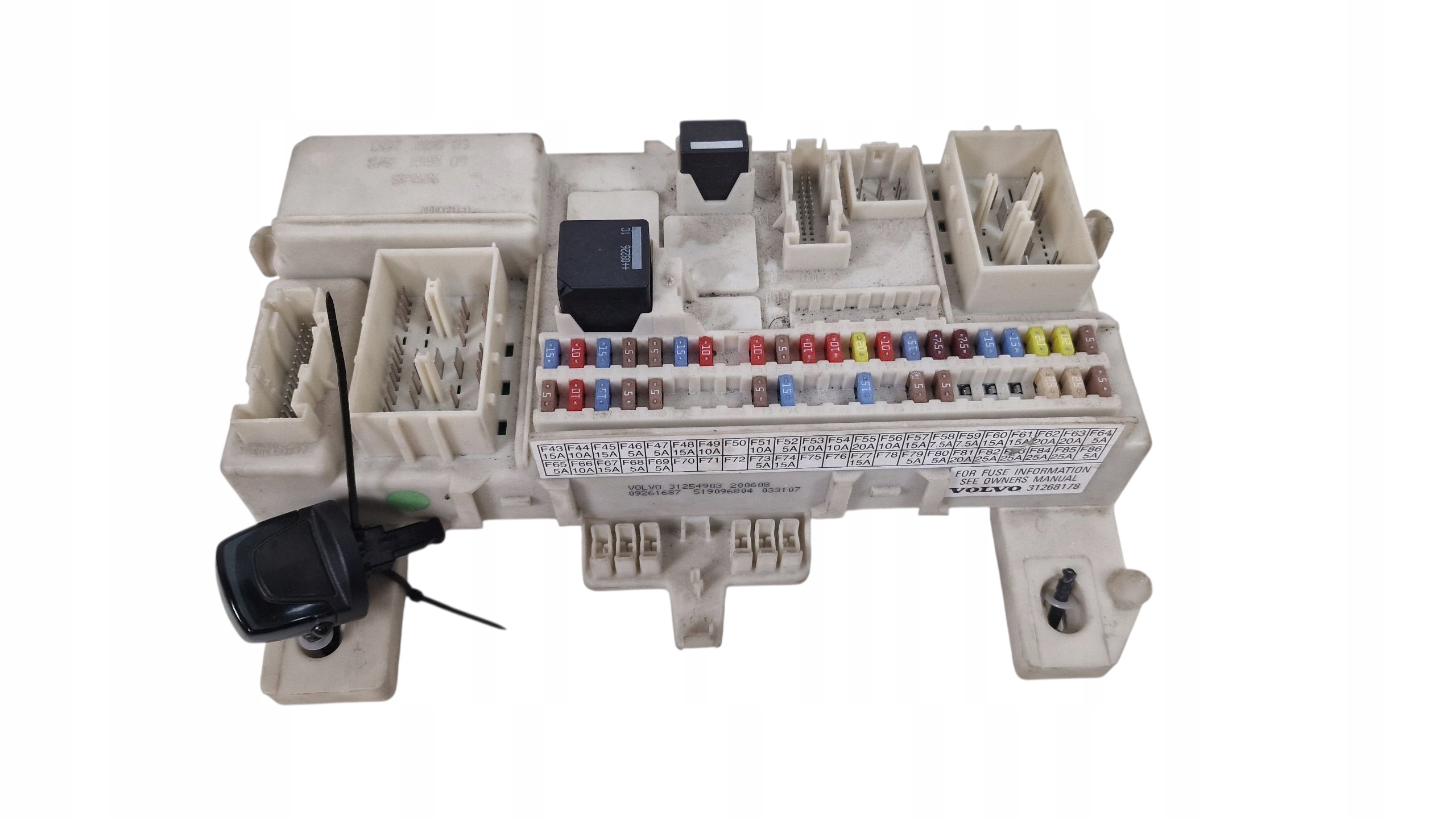 VOLVO V50 S40 SKRZYNKA MODUŁ CEM BSI + KLUCZYK 31254903 • Opinie - Allegro