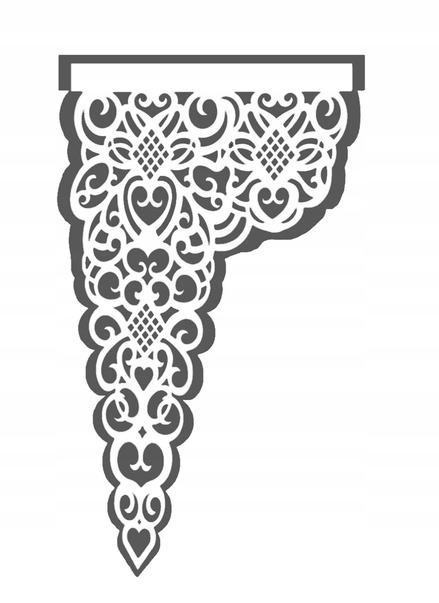 Ażur dekor pion narożny panel wzory 85*130 cm 5 war. różne wzory i ...