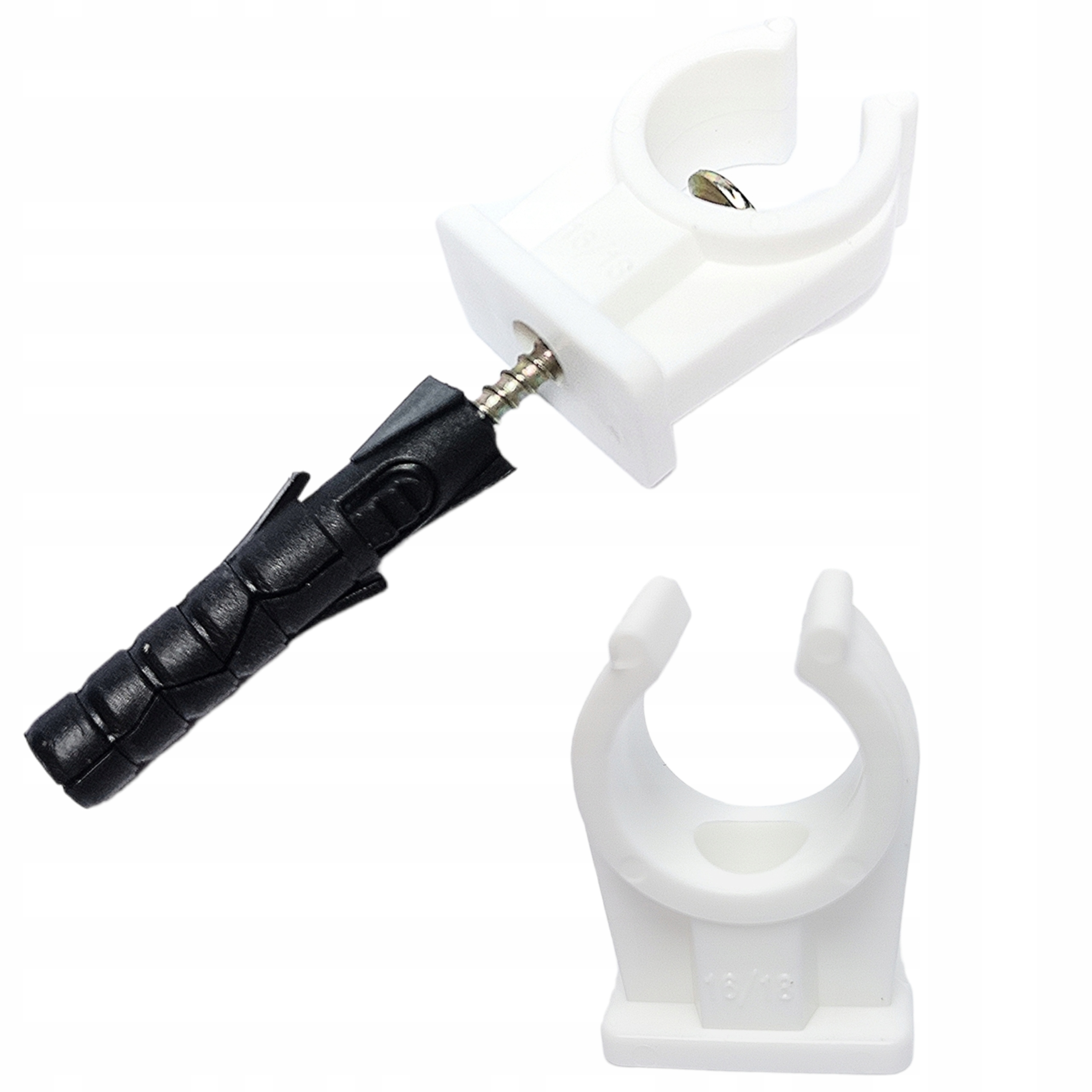 UCHWYT RURY POJEDYNCZY Z WKRĘTEM 18 MM KLIPS 5 SZT • Cena, Opinie ...