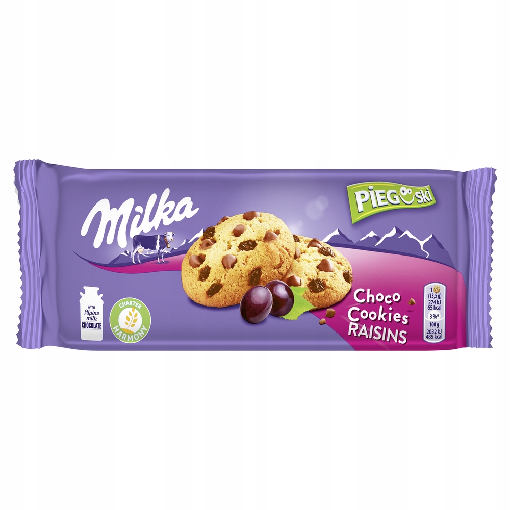 MILKA CIASTKA Z RODZYNKAMI PIEGUSKI RAISINS 135G (5906747312169) • Cena ...