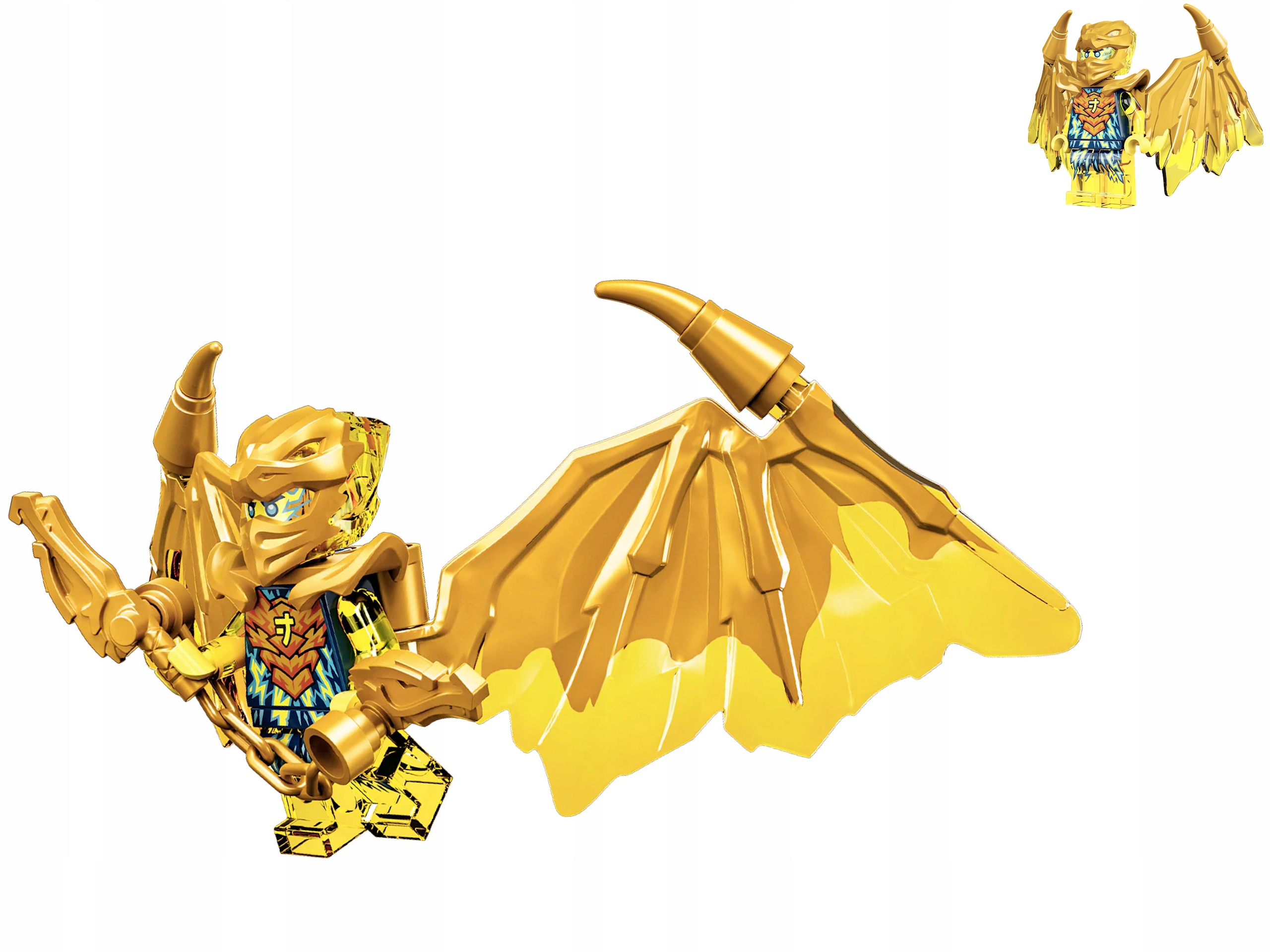 LEGO Ninjago Crystallized - Jay (Golden Dragon) + złota broń ! 71768 ...