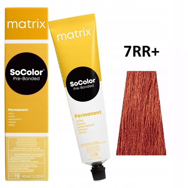 MATRIX SOCOLOR PRE-BONDED PERMANENT REFLEX FARBA DO WŁOSÓW 7RR+ 90ML ...