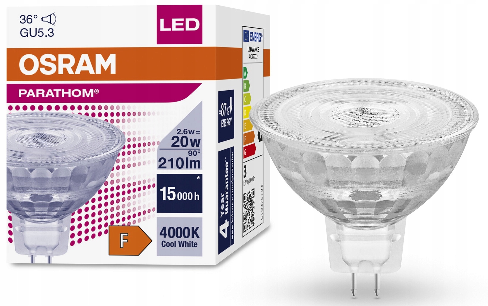 OSRAM LED reflektor 2.6W 4000K 12V GU5.3 AC/DC (6614) • Cena, Opinie ... OSRAM LED reflektor 2.6W 4000K 12V GU5.3 AC/DC (6614) • Cena, Opinie ...