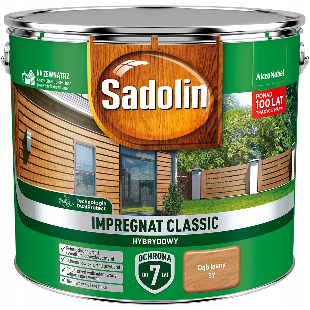 SADOLIN CLASSIC IMPREGNAT 9L DĄB JASNY (5904078212646) • Cena, Opinie ...