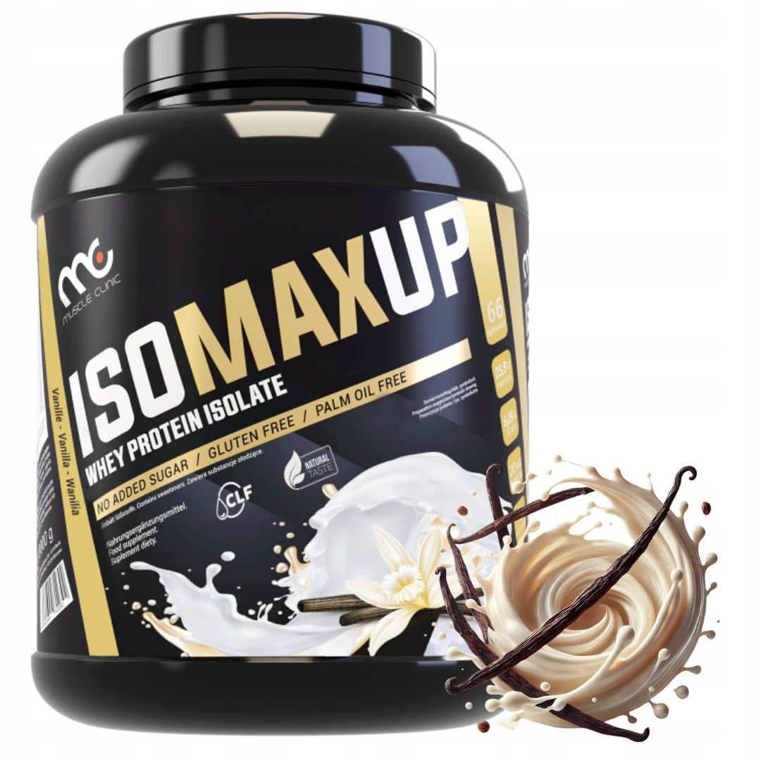 MUSCLE CLINIC ISO MAX UP 2000g Izolat białka enzym Bromelaina ...