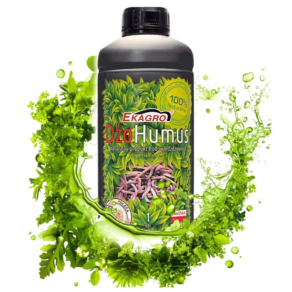 BIOHUMUS Nawóz z dżdżownic 1 L DŻOHUMUS płynny uniwersalny Ekagro ...