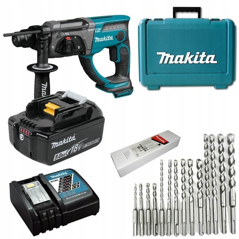 MAKITA MŁOTOWIERTARKA UDAR SDS PLUS 18V 5AH DHR202 (4250559919568 ... MAKITA MŁOTOWIERTARKA UDAR SDS PLUS 18V 5AH DHR202 (4250559919568 ...